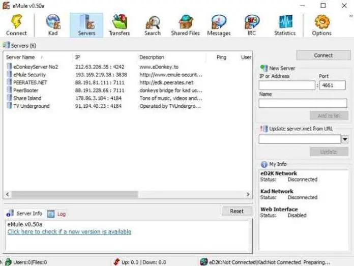 Server eMule Kad 2024 | InfoDrones.It